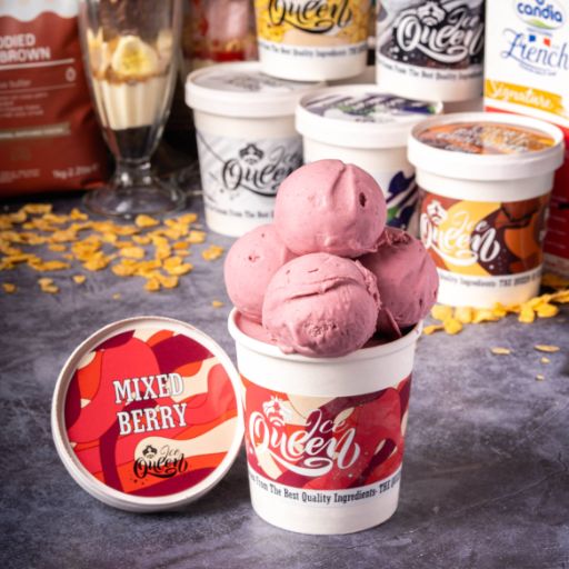 Mixed Berry Ice Cream – The Queen of Ice Cream